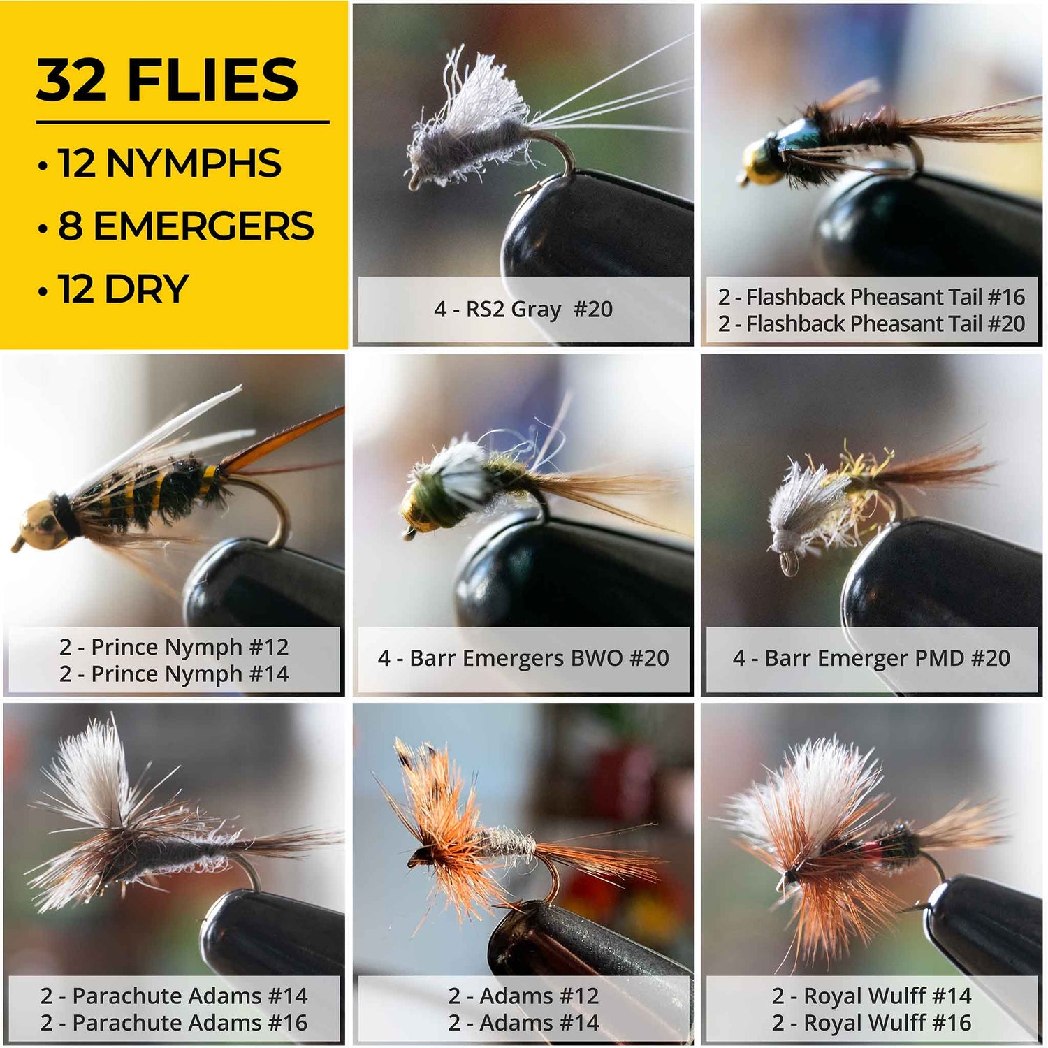 Drifthook Mayfly Life Cycle 32 - Pack Fly Assortment